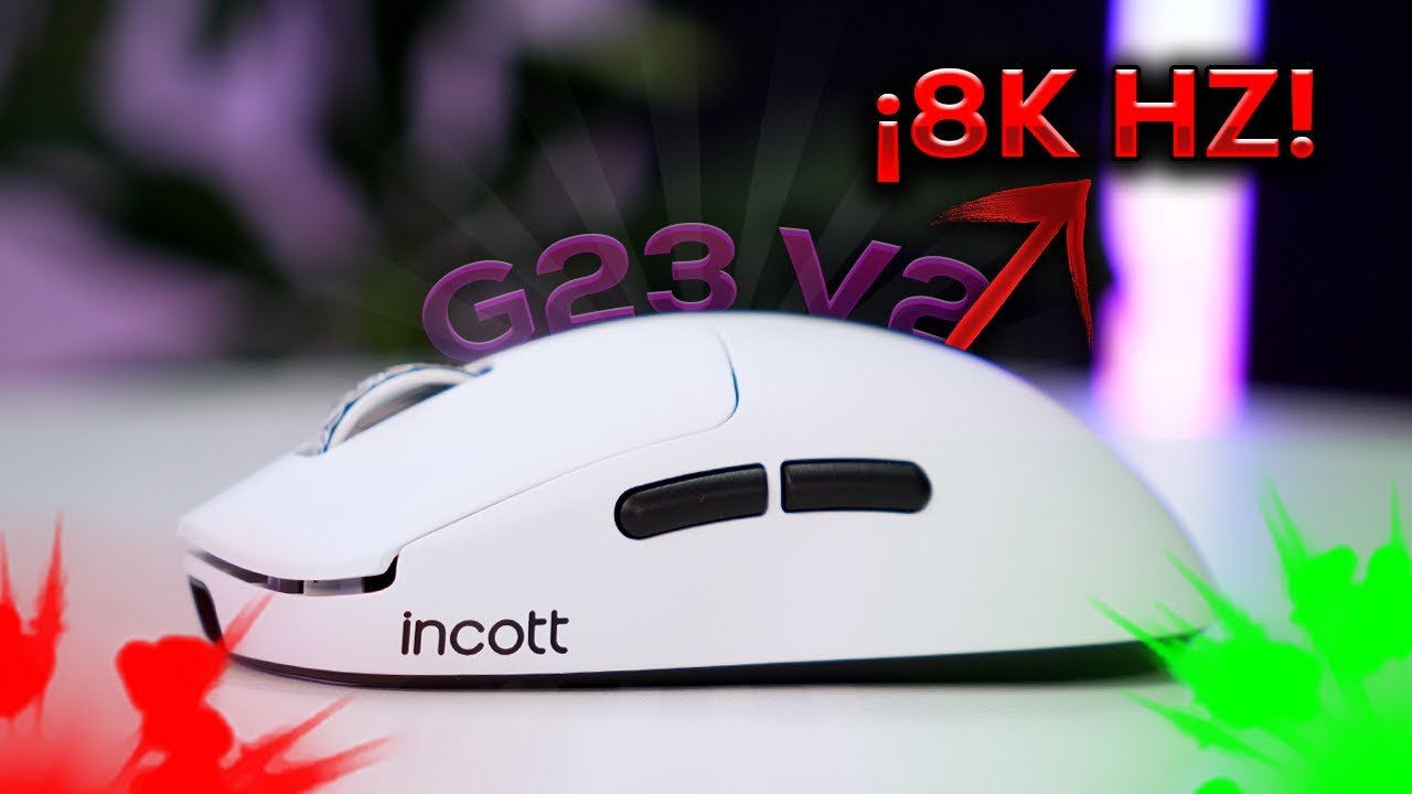 INCOTT G23 V2 😱 ¿EL MOUSE GAMER 8K HZ MÁS RÁPIDO Y BARATO DEL MOMENTO ...